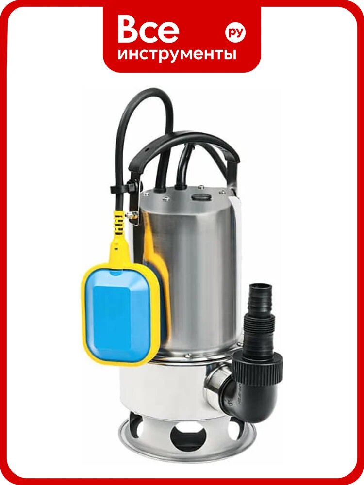 Насос Unipump INOXVORT 400 SW, для грязной воды, нержавеющая сталь, 400Вт
