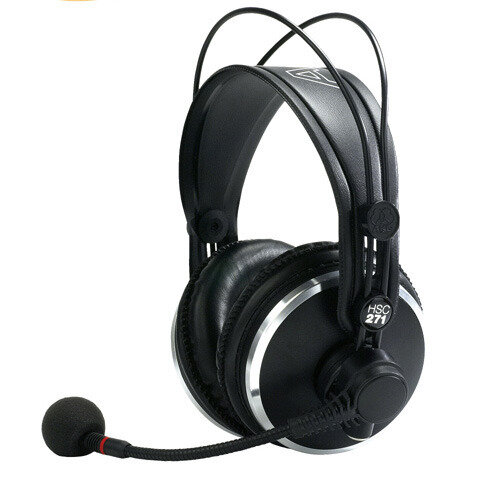 AKG Наушники проводные с микрофоном, 3.5 мм, черный