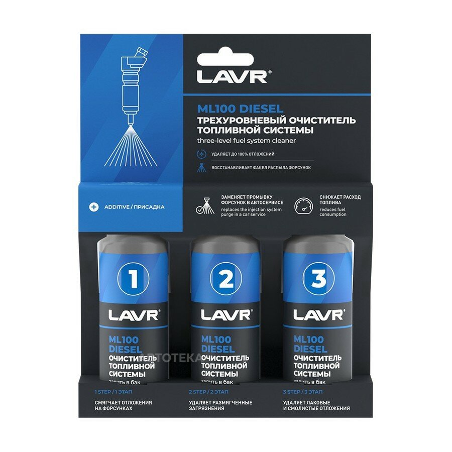 Трехуровневая очистка топливной системы LAVR 012л ML100 Diesel LAVR LN2138