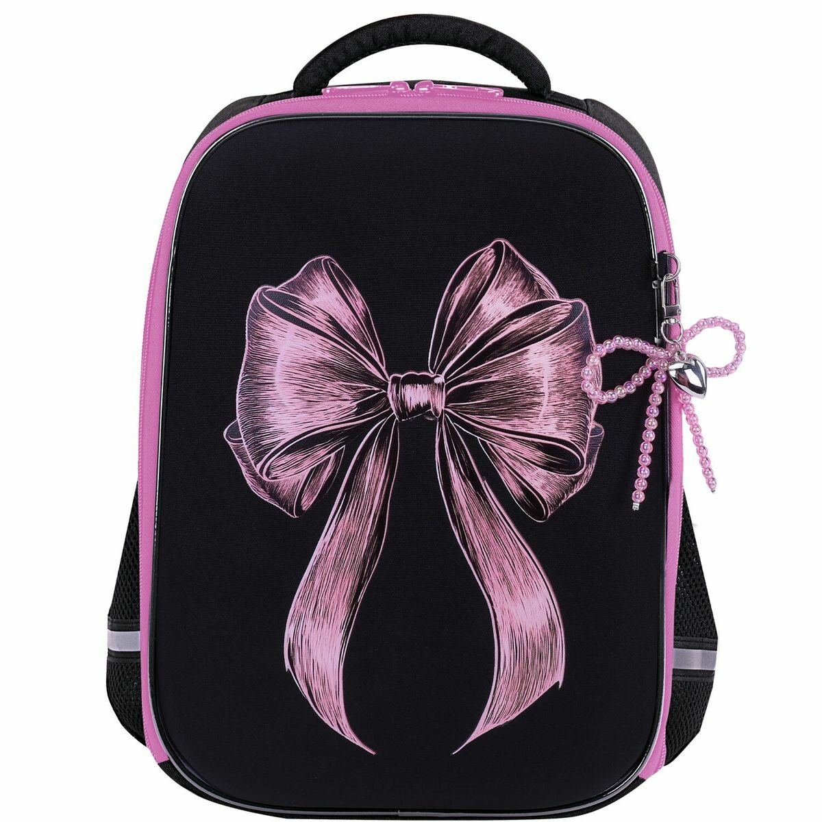 Ранец школьный Brauberg LIGHT, 1 отделение, с брелком, "Chic bow", 36х26х13см, 274386, 4шт.