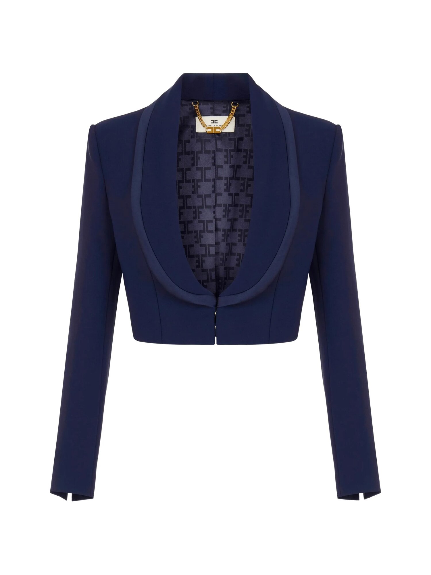 Куртка Jacket made of lightweight crêpe and satin fabrics with peplum