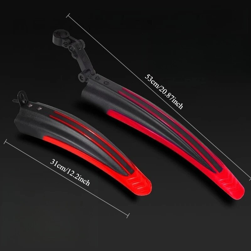 Крылья велосипедные красные, Color: 1pc a
