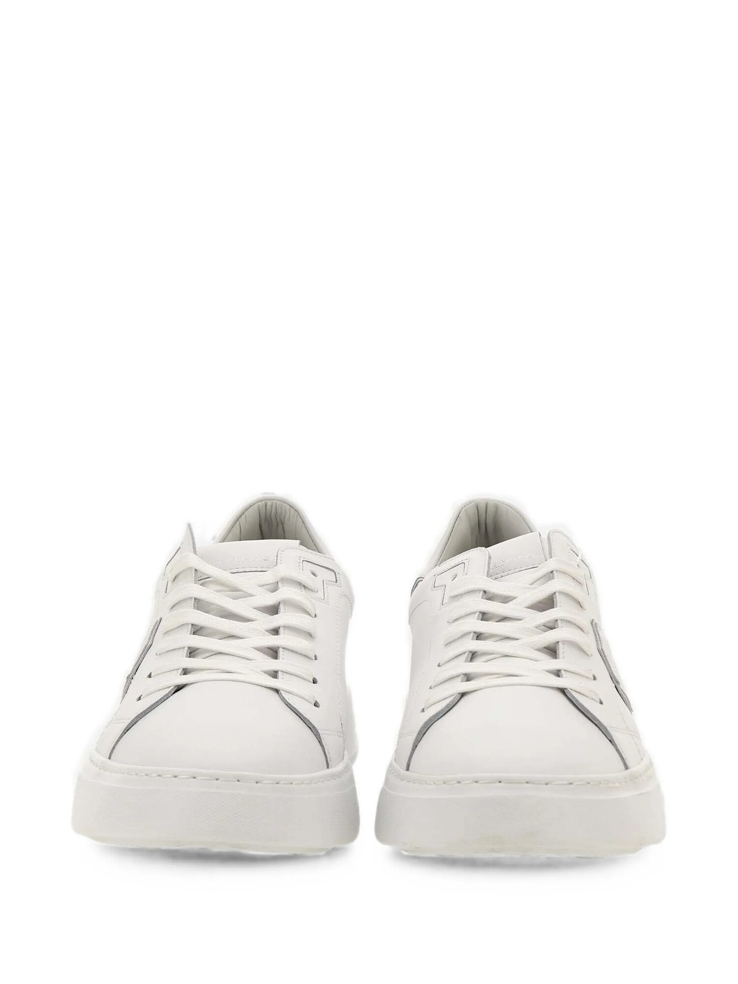 Кроссовки Philippe Model Temple low leather sneakers, размер 41, бежевый/белый — фото 1
