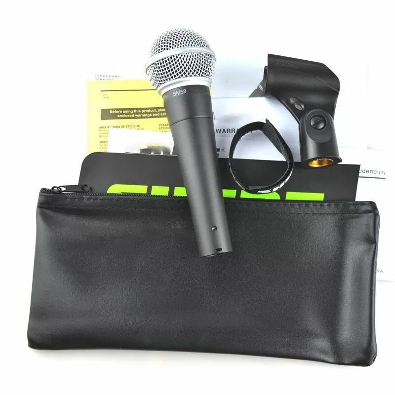 Микрофон вокальный Shure SM58S, черный матовый