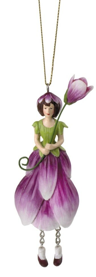 Fiebiger Floristik 850090-404 Фигурка декоративная, Blumenmadchen "Магония", 12 см