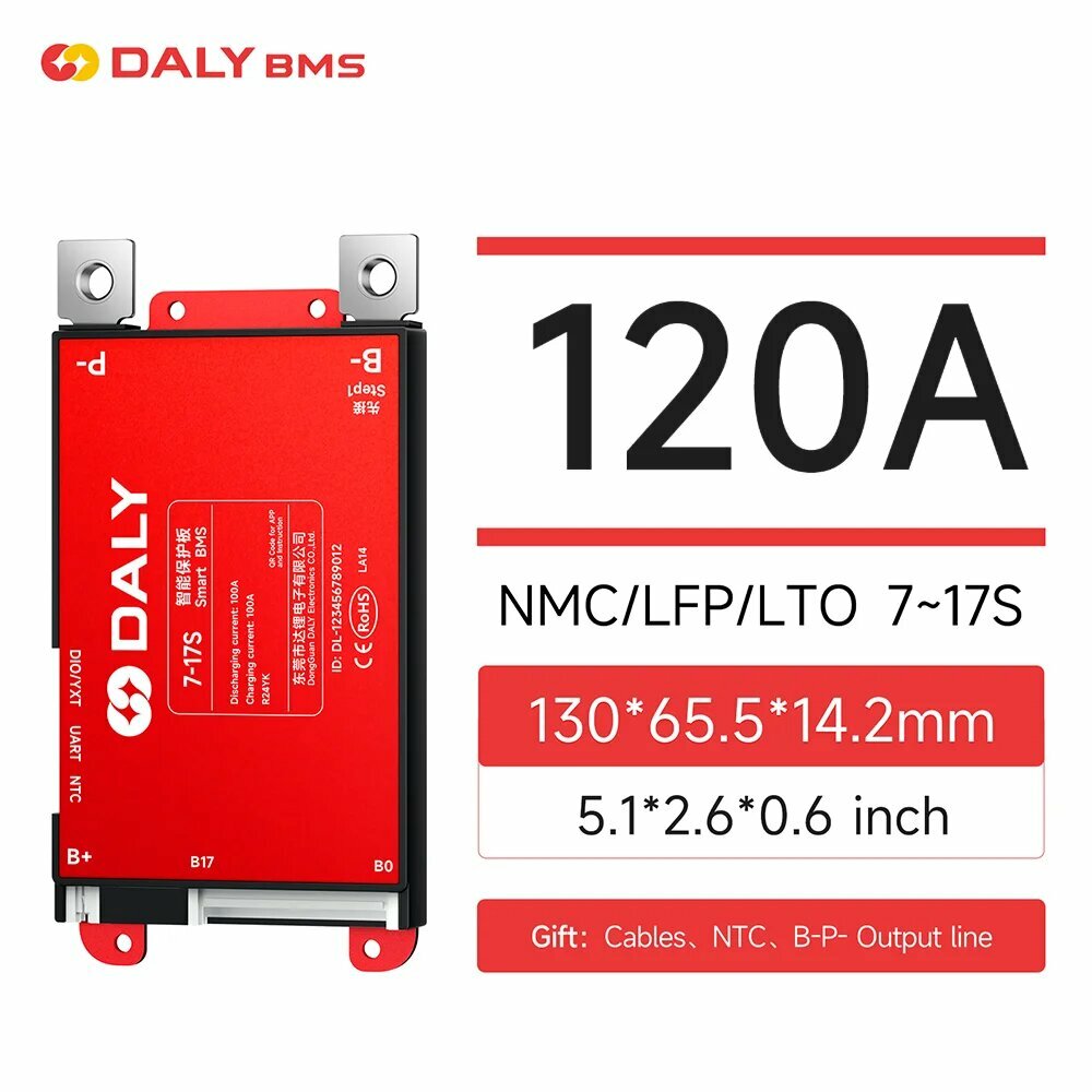 Daly 120A BMS 7S-17S UART