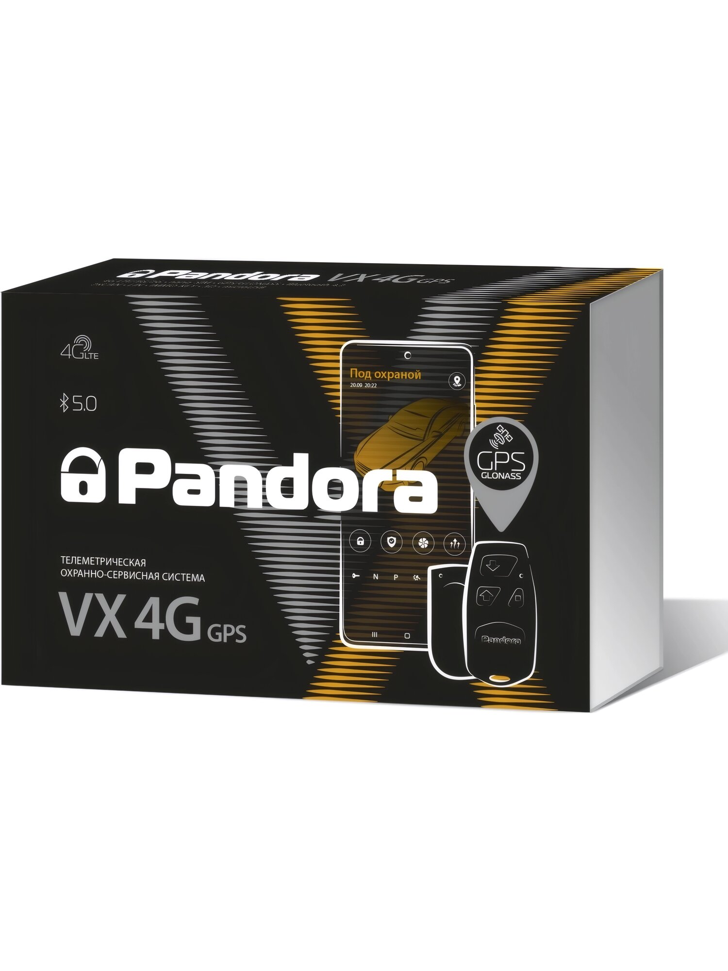 Автомобильная сигнализация Pandora VX-4G GPS v3 с автозапуском двигателя - Bluetooth 5.0, LTE, 3G, 2G модем, gps-ГЛОНАСС, 2CAN-LIN, бесключевой обходчик