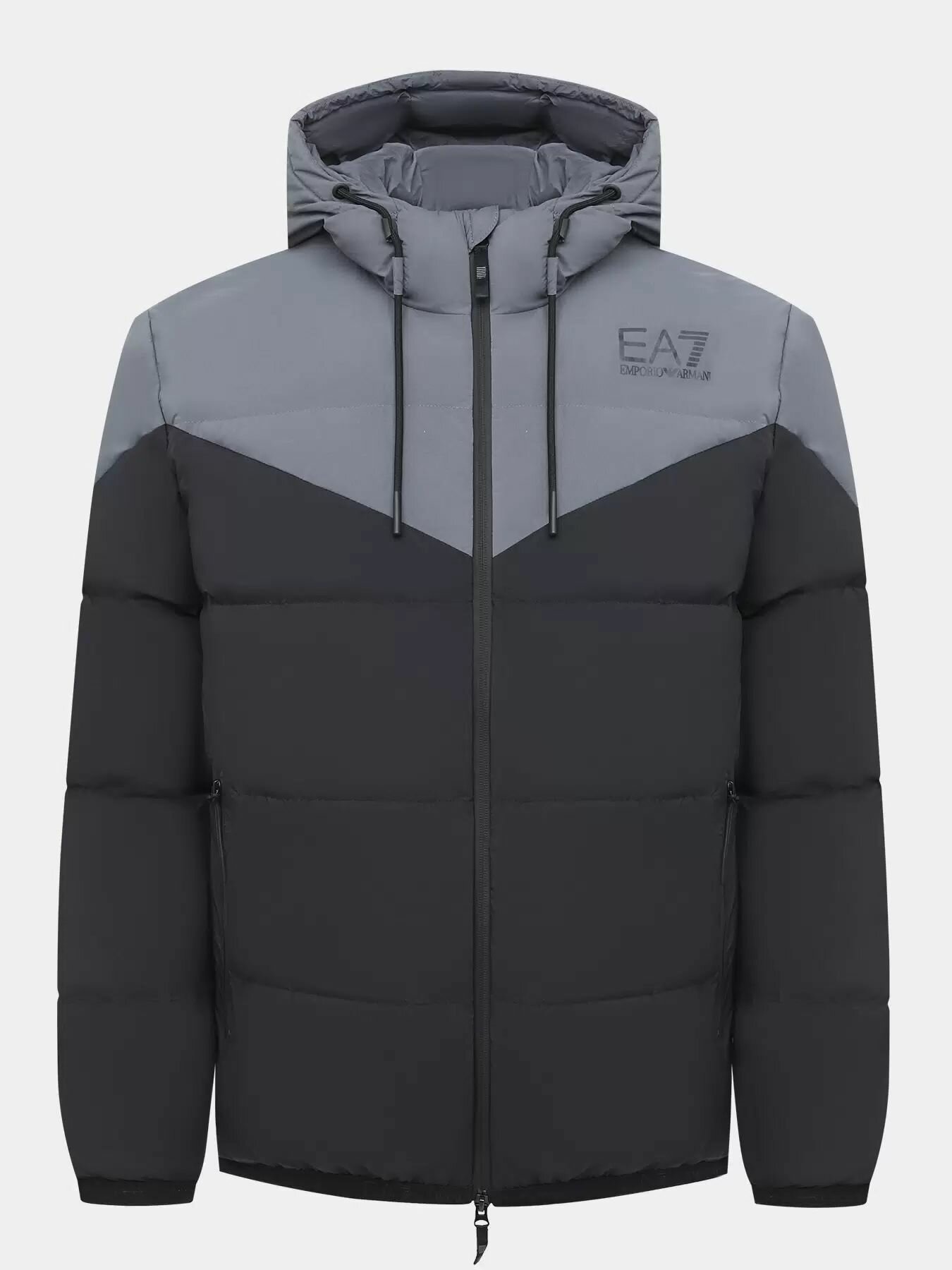 Куртка EA7 EMPORIO ARMANI Осень-зима 2025, размер S, черный/серый
