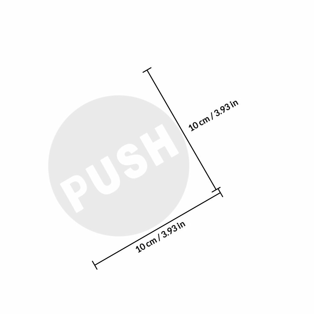 2 Штуки Прочный Стикер На Дверь Push Pull Для Дома Офиса Магазина Ресторана 10.00X10.00X0.20Cm
