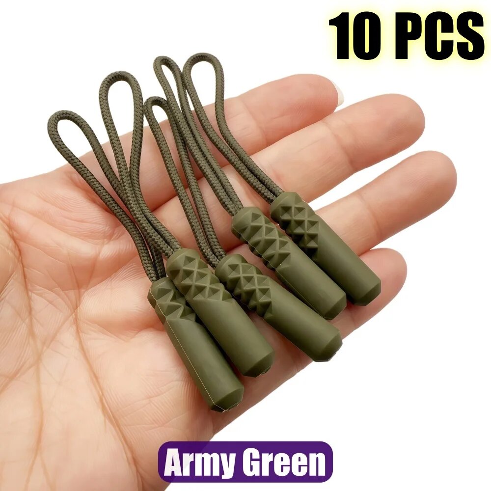Набор бегунков для молнии Army Green 10 шт
