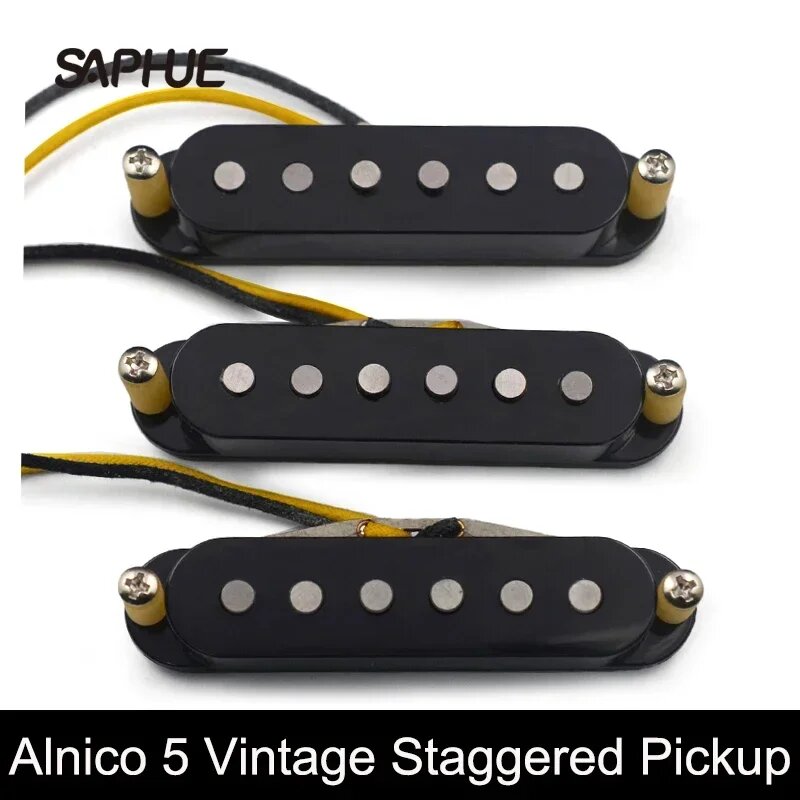 GETMUSIC FD69 Alnico 5 винтажный звукосниматель для электрогитары Green Cover 1 Set