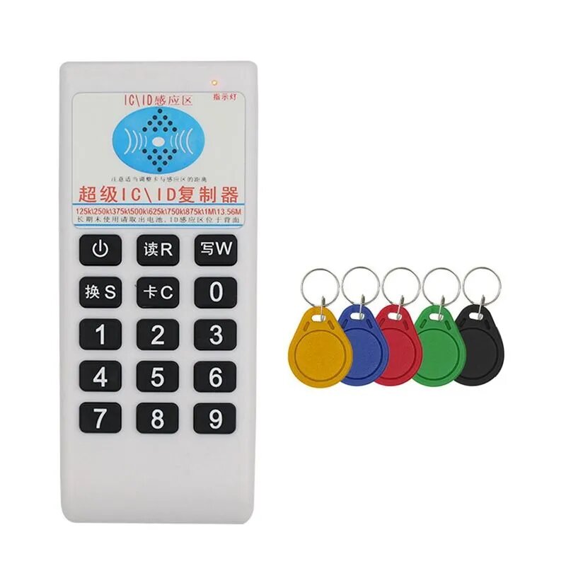 RFID NFC Считыватель И Писатель Карт + 5 Брелоков С UID На Частоте 125 КГц-13,56 МГц. Дубликатор Смарт-Карт IC ID.