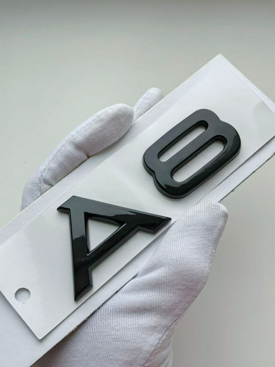 Надпись A8 94*35 мм, эмблема Audi, шильдик Ауди на автомобиль