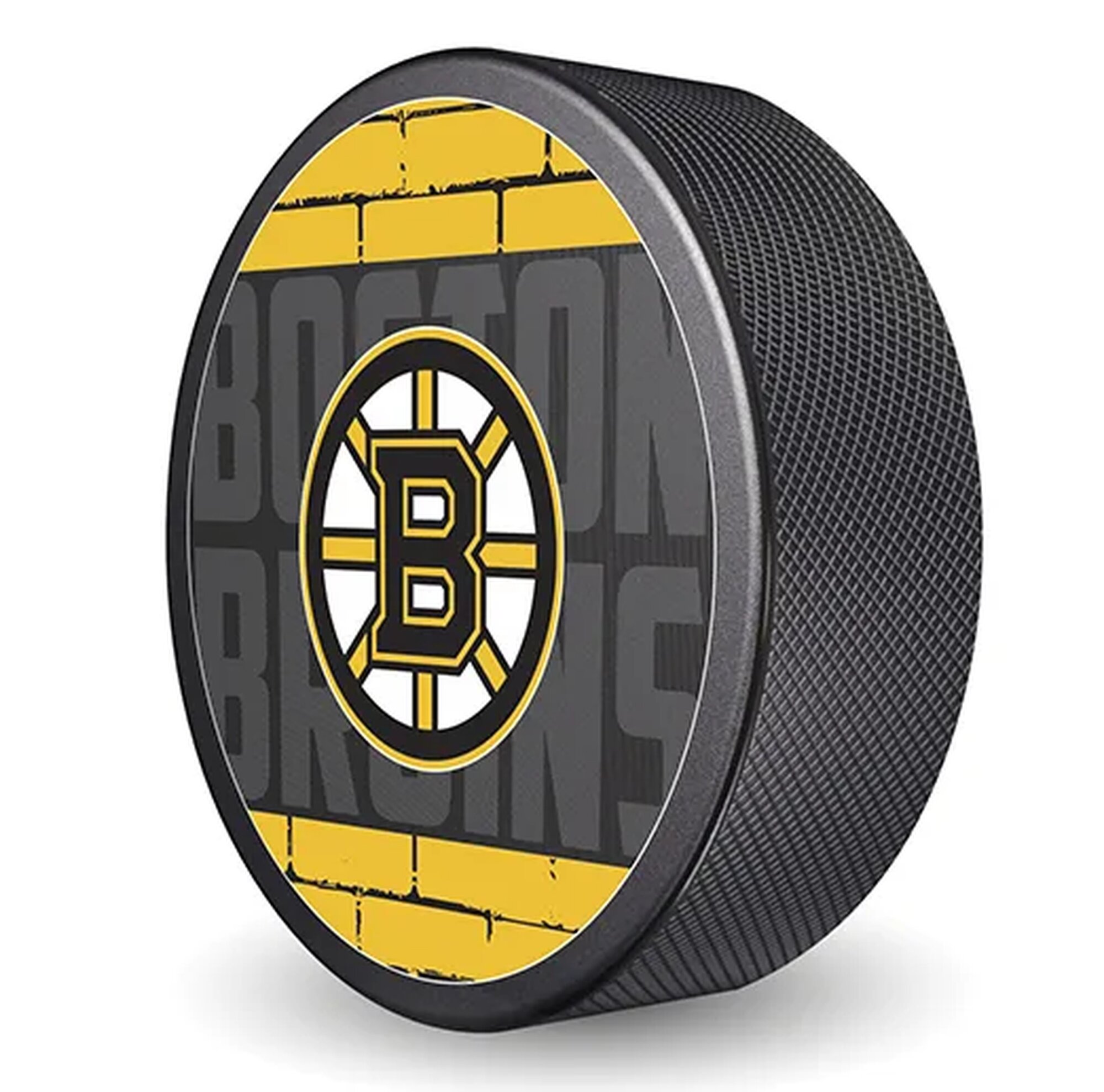 Шайба Rubena NHL 2023 Boston Bruins, 76 мм, резина, цвет черный