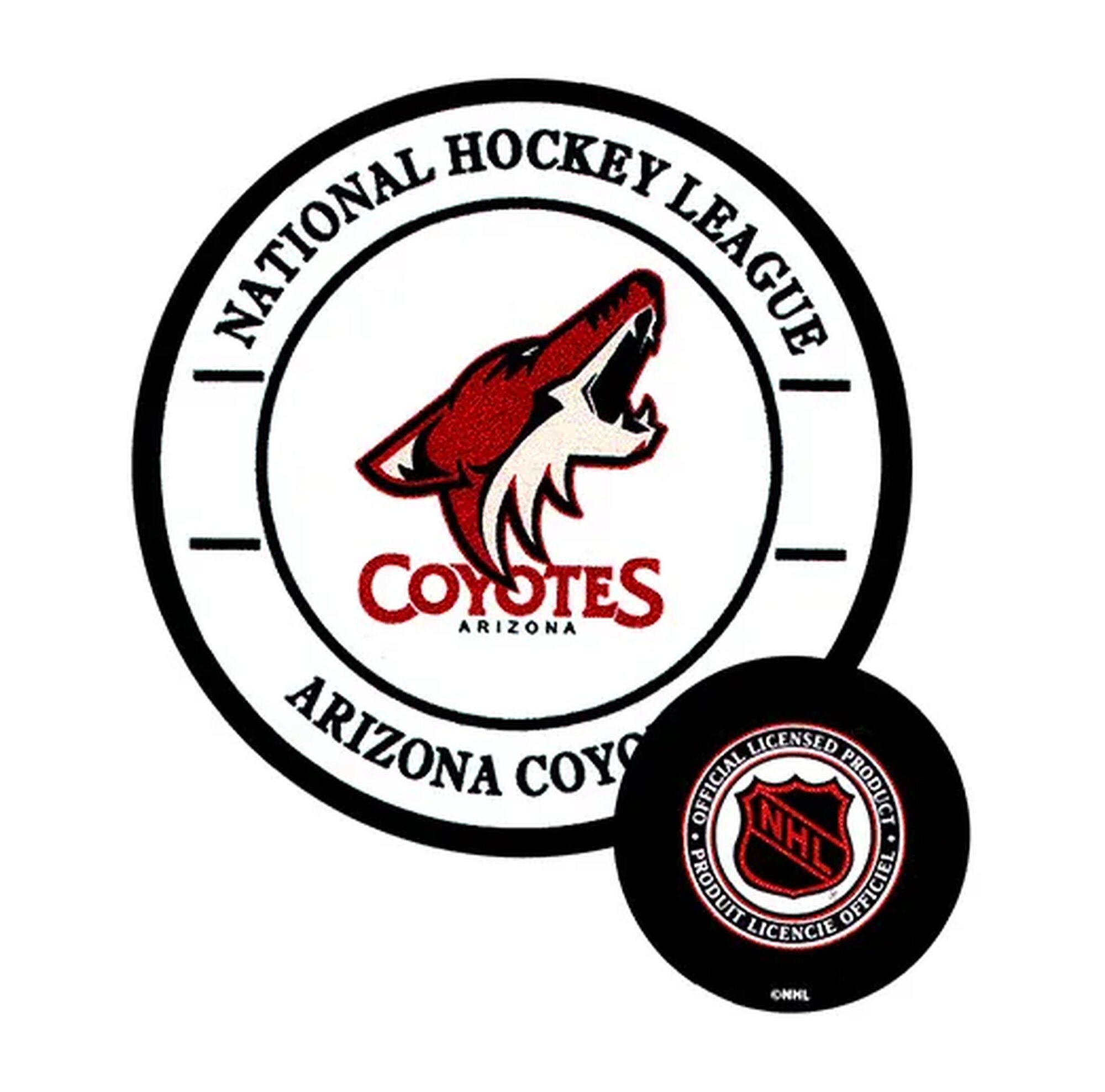Шайба Rubena Arizona Coyotes, размер 76х25 мм, резина, цвет черный