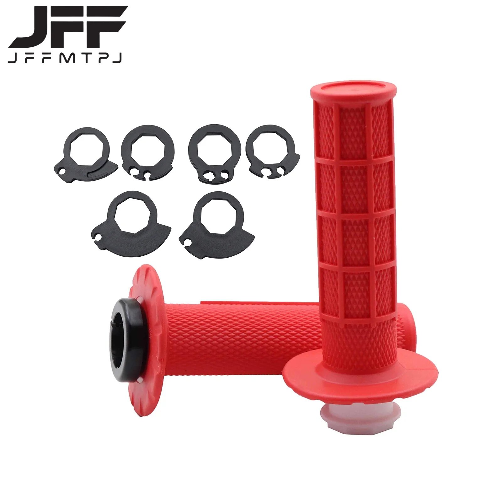Красные мото ручки 7/8" с креплением Snap-on
