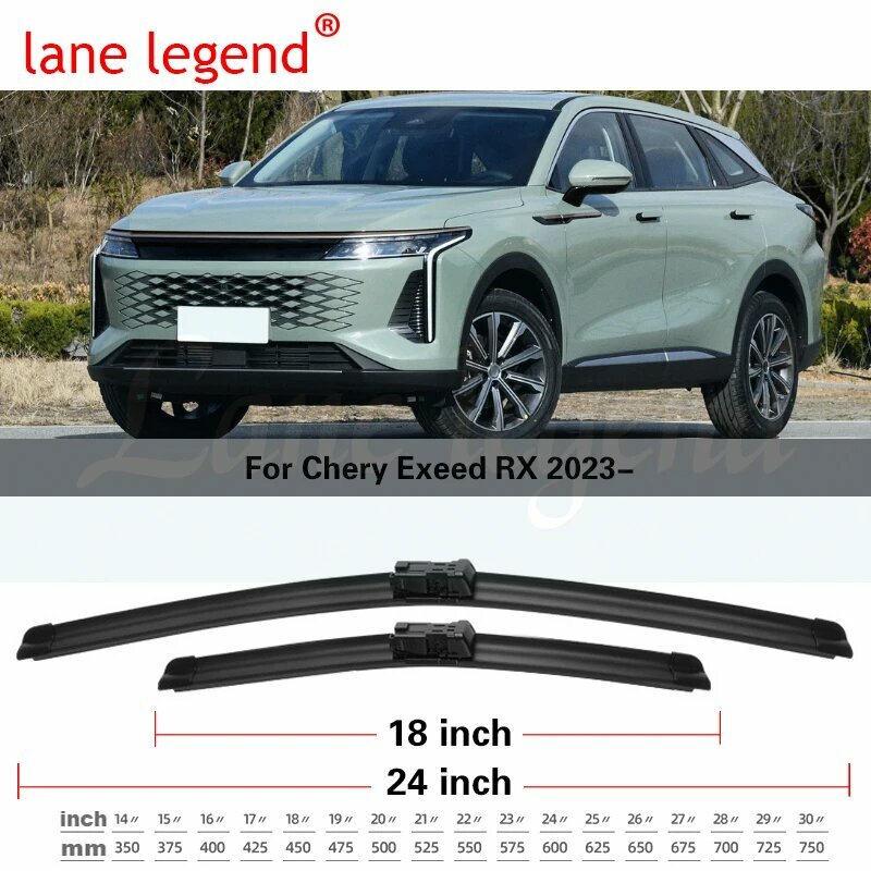 Резиновые щетки стеклоочистителя для Chery Exeed RX 2023 2.0L AWD, передние, для лобового стекла, автозапчасти, аксессуары