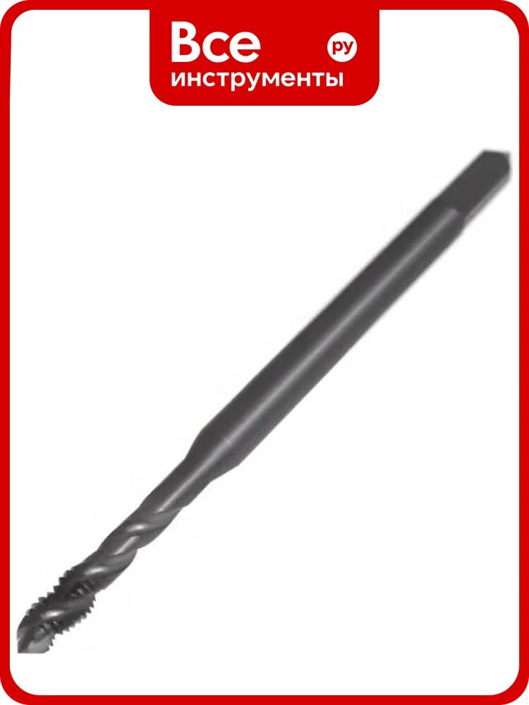 Метчик м/р точинтех М2.0x0.4, Р6М5К5/HSS-E, DIN371 BLACK OXIDE с винтовой канавкой tn40002