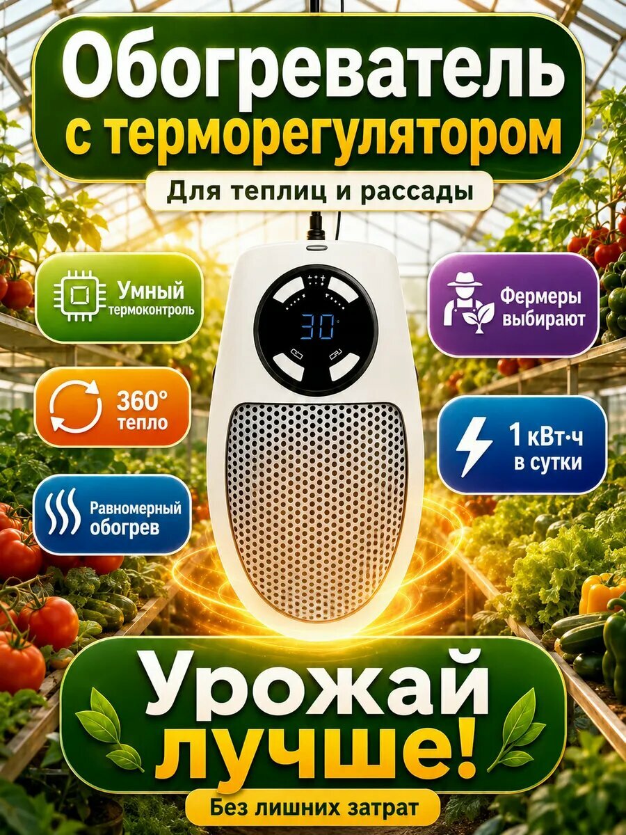 Обогреватель для теплицы с терморегулятором инфракрасный