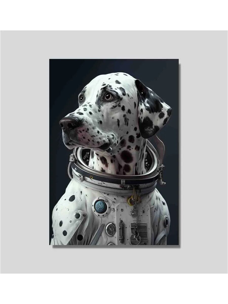 Собака-космонавт далматинец 3, Плакат 30x42см