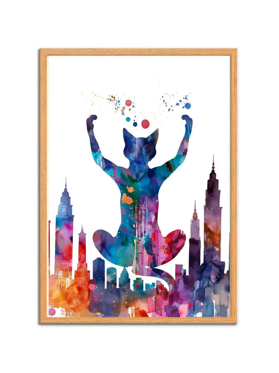Корат Кэт Йога 3, Плакат 30x42см