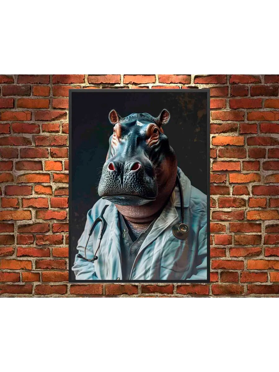 Бегемот- животный доктор 3, Плакат 30x42см