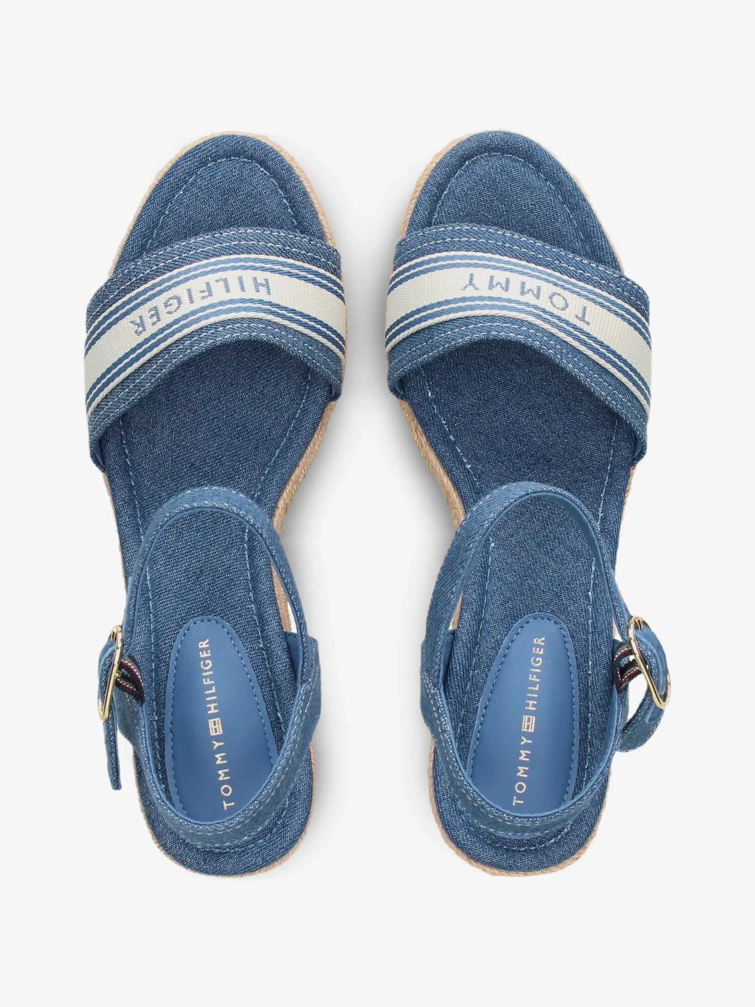 Эспадрильи TOMMY HILFIGER Logo-tape wedge espadrilles, размер 39 EU — фото 1