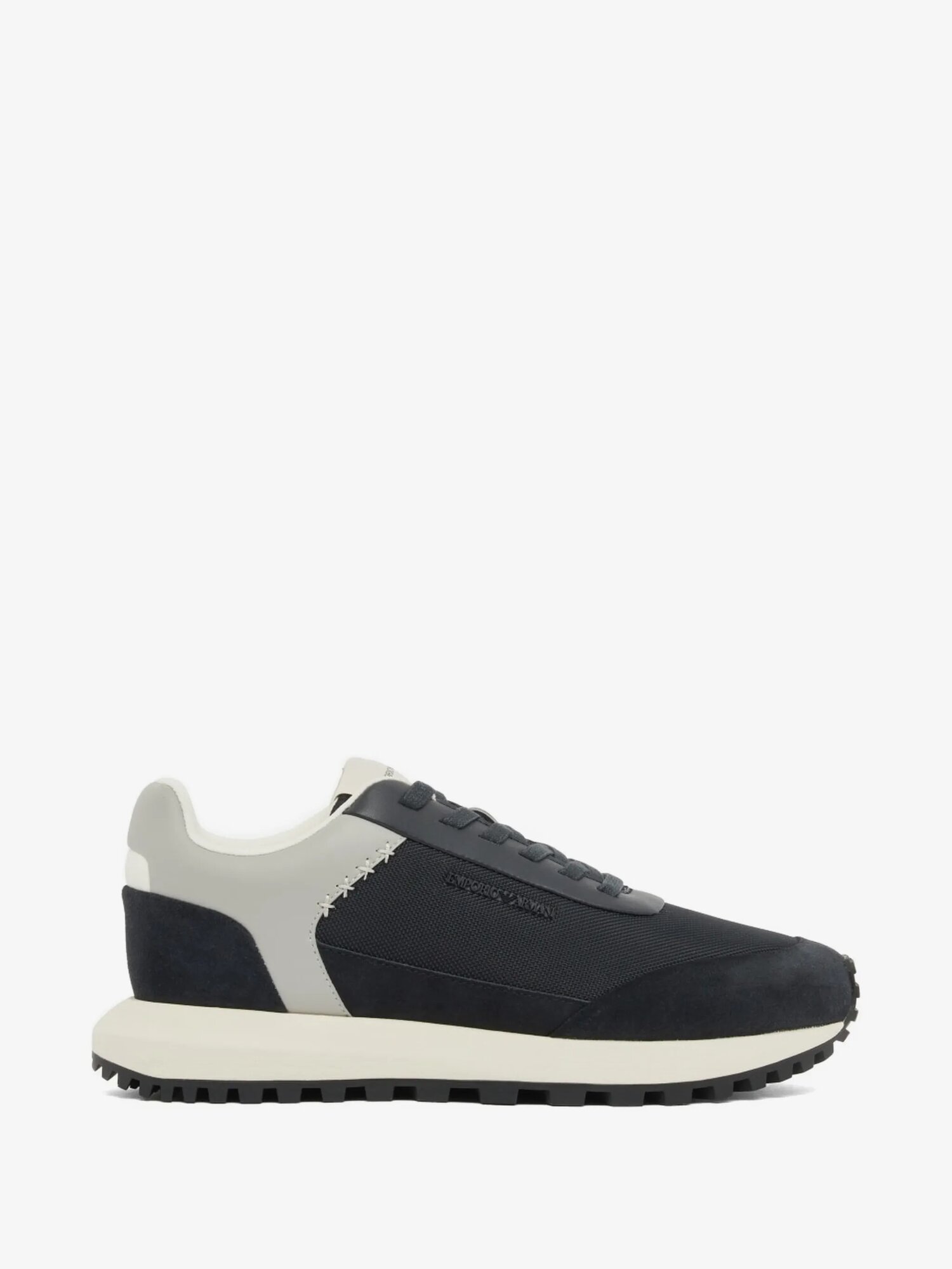 Кроссовки Mesh-panelled suede-trim sneakers