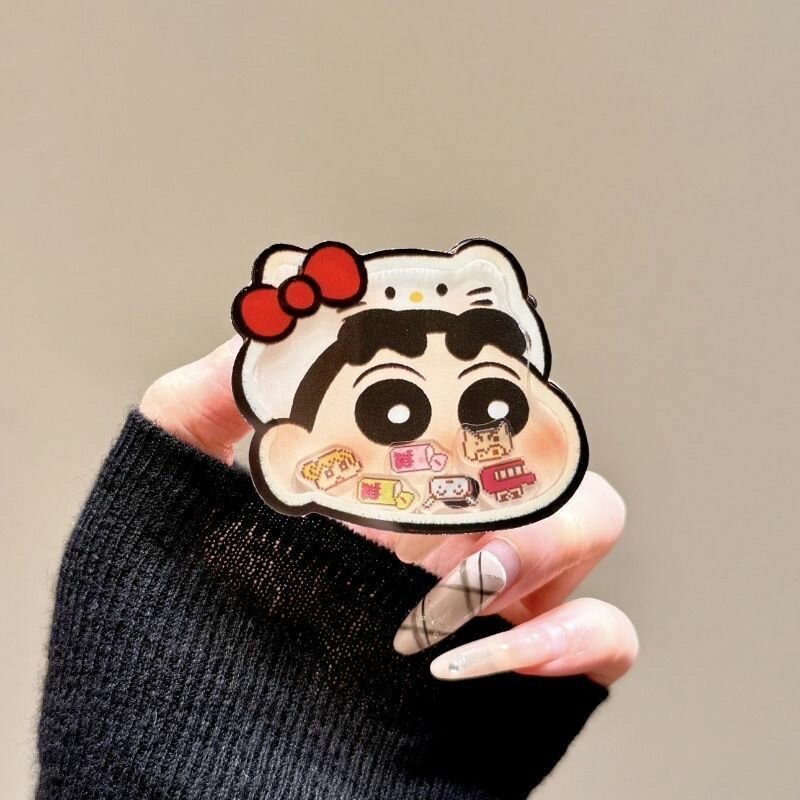 Crayon Shin-chan Shake Держатель для мобильного телефона Подушка безопасности Телескопическая липкая ленивая настольная погоня за артефактом Драматическая липкая вращающаяся
