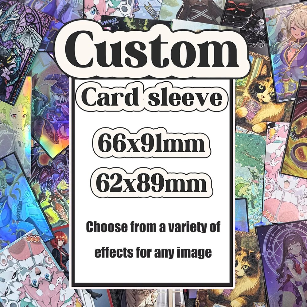 Протекторы для карт аниме 62x89/66x91 мм 50/60/70 шт. 70PCS 66x91mm, matte holo