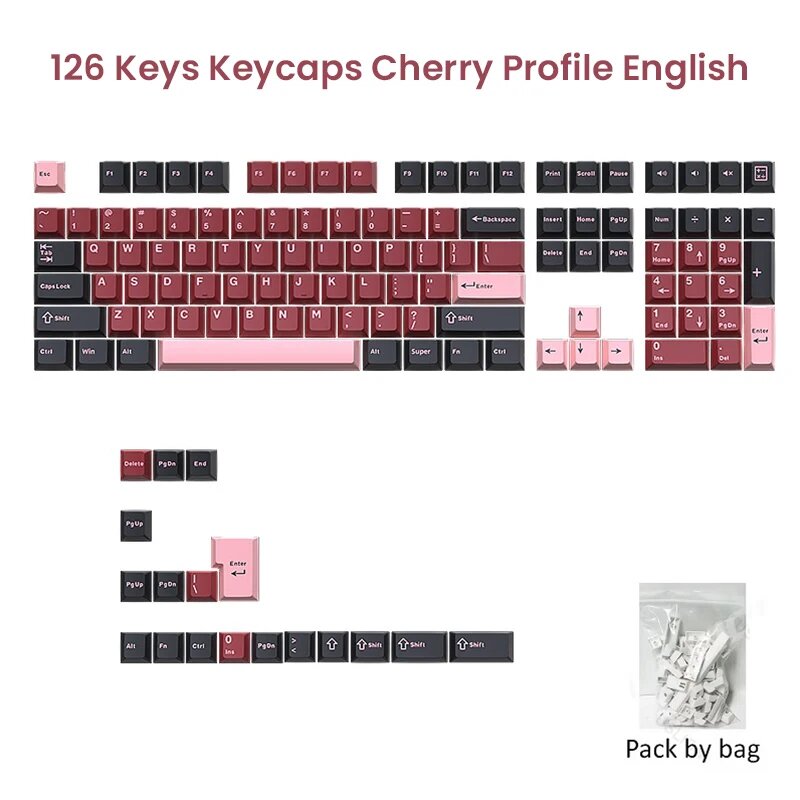 Клавиши Cherry Profile Spade Q Red 126 шт