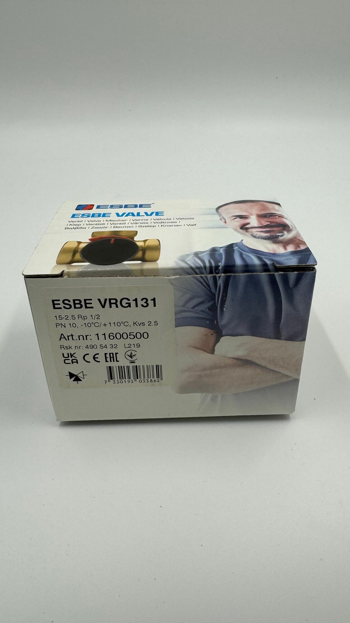 Клапан 3-х ходовой смесительный Ду 15 Rp1/2 Kvs 2.5, VRG131, Esbe