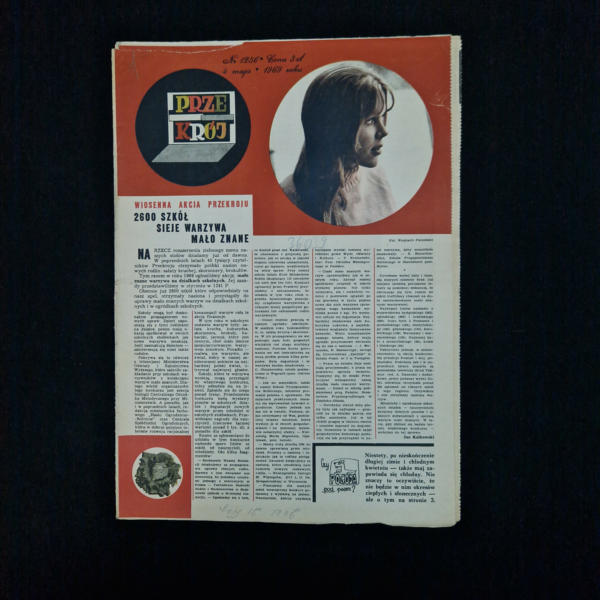 Журнал винтажный, СССР. Польское издание Przekroj, номер 1256, 1969 год