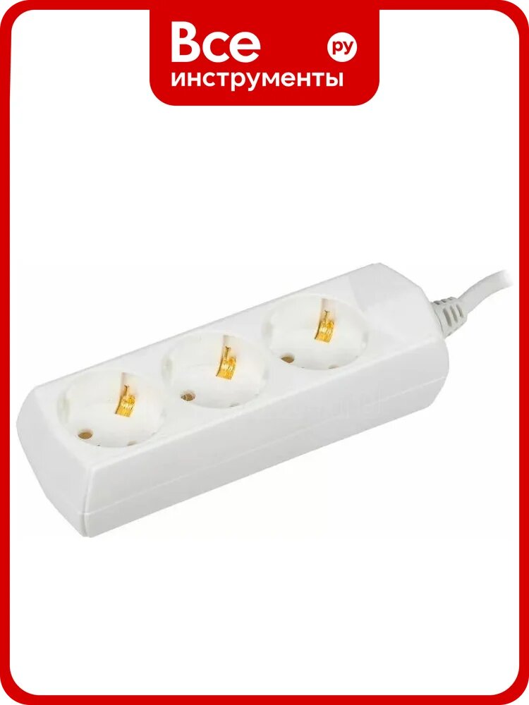 Удлинитель GENERICA У03 3 места 2P+PE/7м 3х1мм2 10А/250В WYP10-10-03-07-Z-G