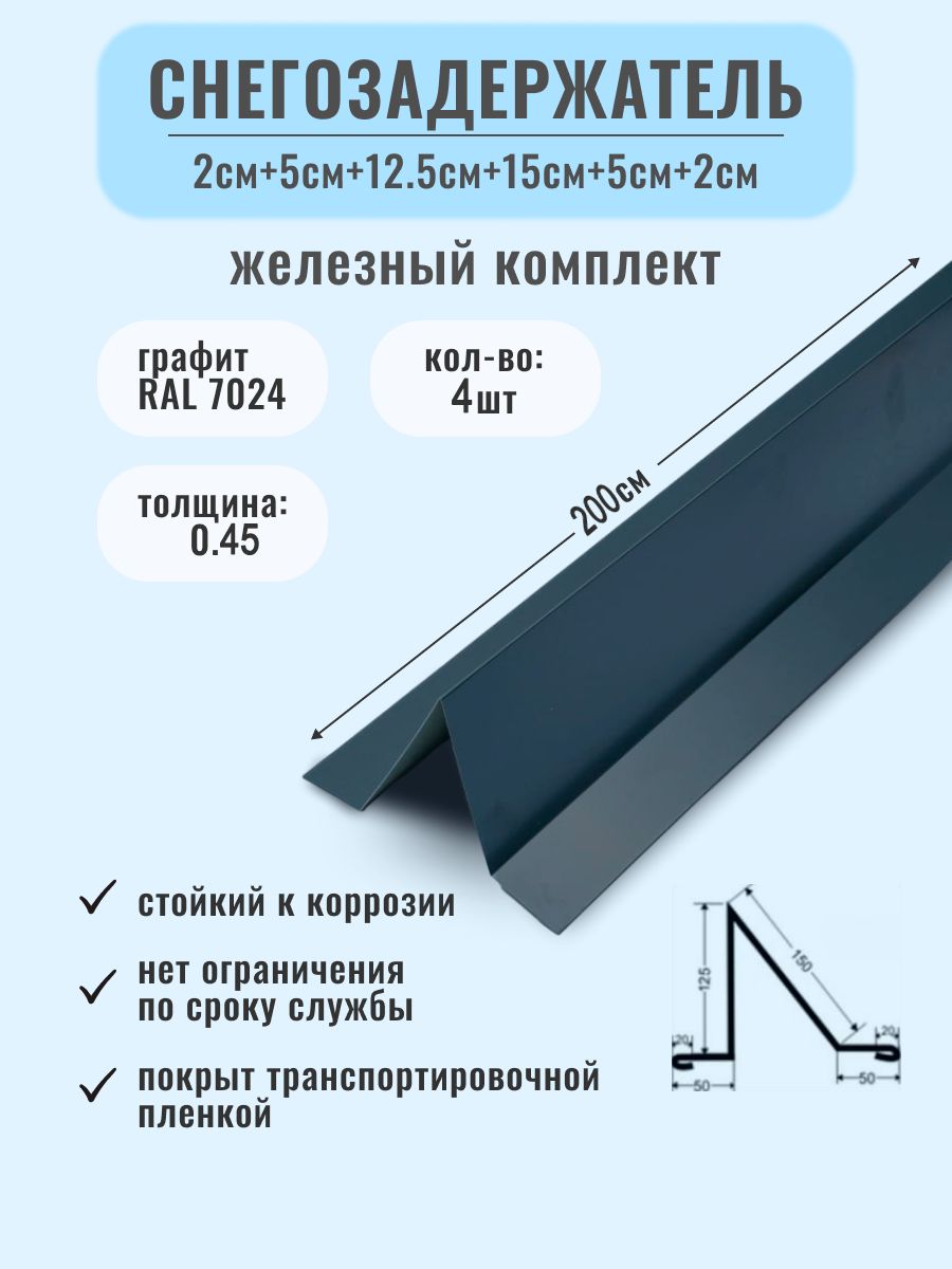 Торцевая планка ( ветровая; фронтальная ) для кровли