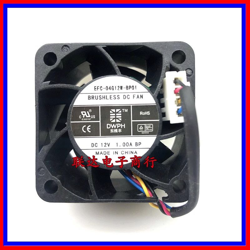 1 штука DWPH EFC-04G12W-BP01 4028 12V 1.00A 40mm Двойной шаровой вентиляторы 4pin-