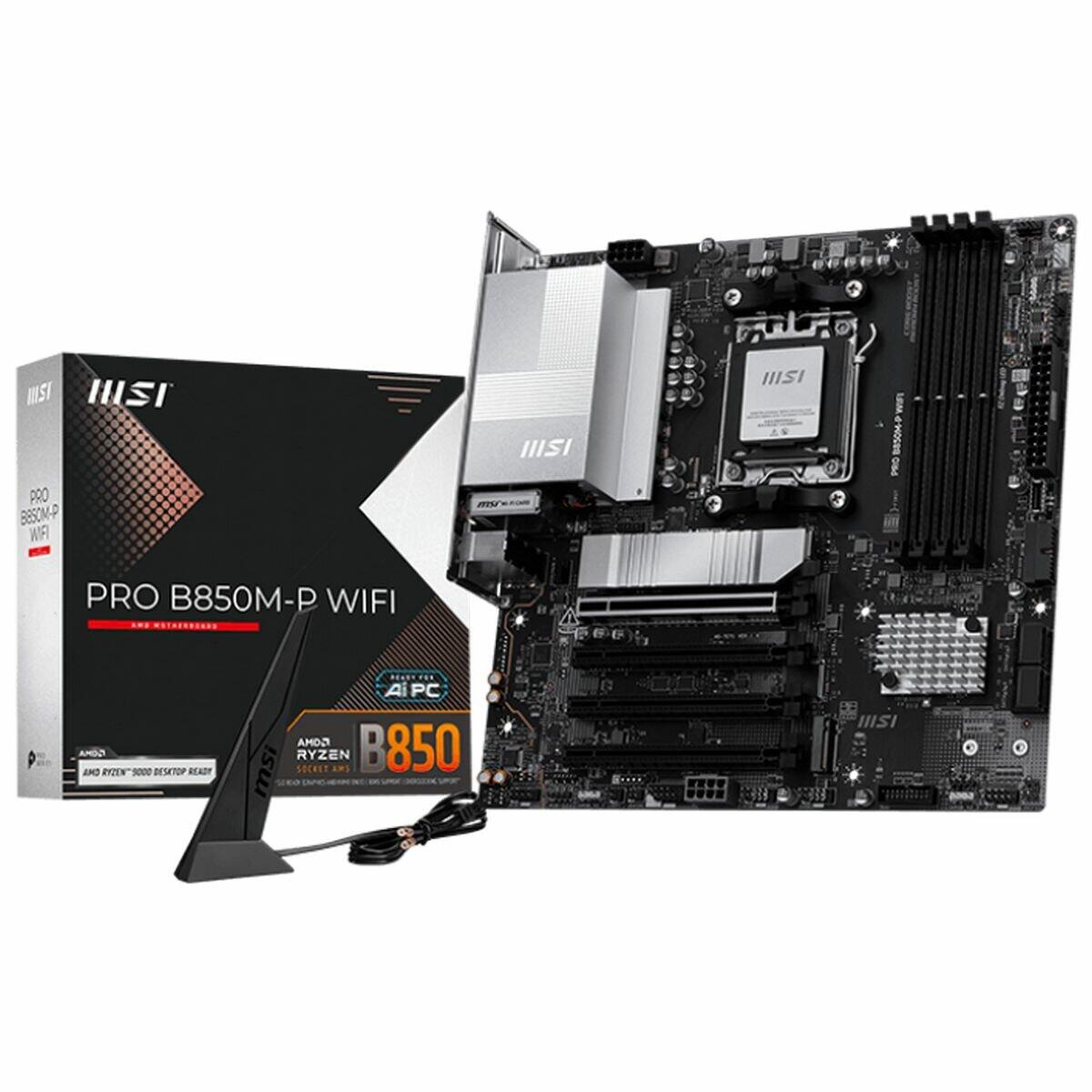 Материнская плата MSI PRO B850M-P WIFI, AM5, AMD B850, Micro-ATX, RTL (PRO B850M-P WIFI)