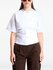 Футболка CALVIN KLEIN Logo-neck interlock T-shirt, размер 40 EU, белый