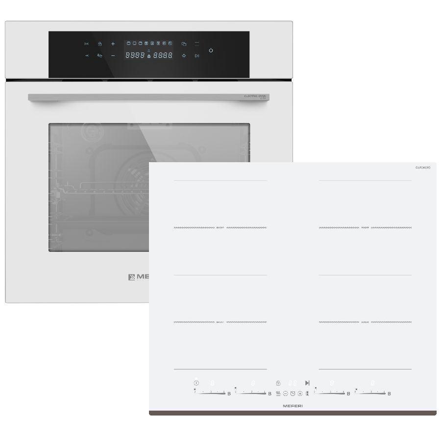 Комплект встраиваемой техники MEFERI 60см белый MS60WH22