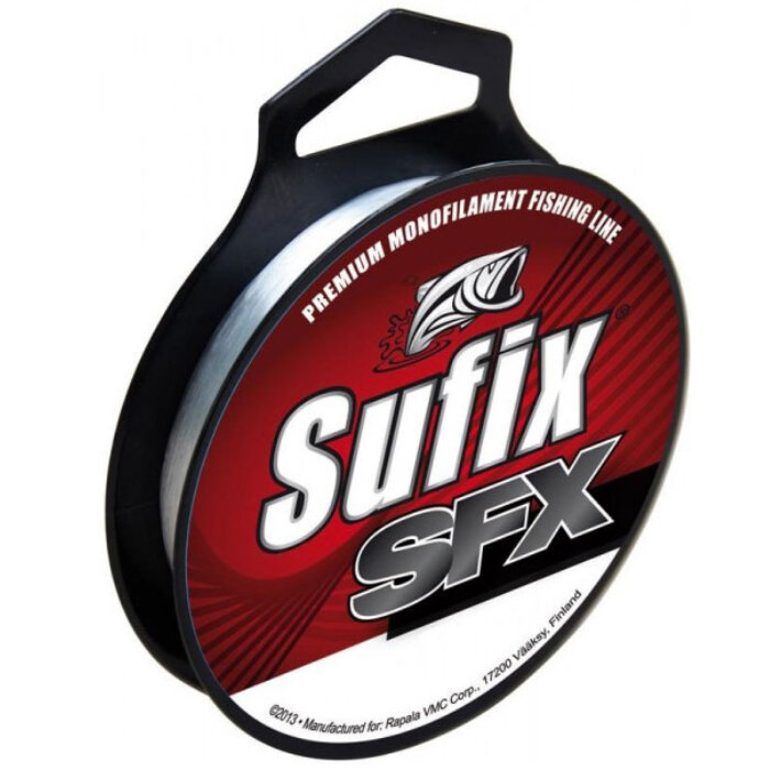 Леска Sufix SFX 100 м, 0.18 мм, прозрачная, 2.4 кг