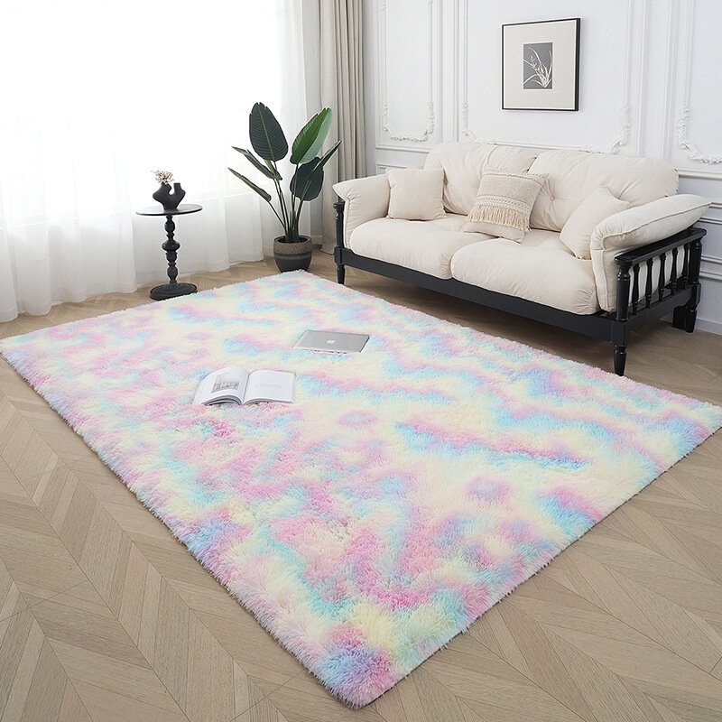 Кроссбордерский коврик с мягким и быстрым возвратом, изготовленный из шерстяной ткани, идеально подходит для гостиной. Этот коврик с клетчатым узором