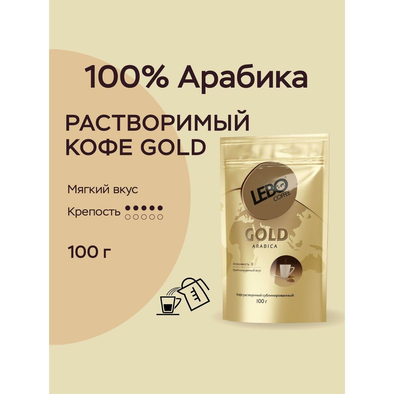 Кофе растворимый Lebo 4602076000906