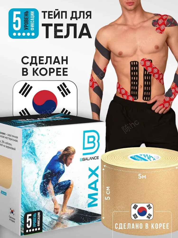 Кинезиотейп 5см Х 500 см