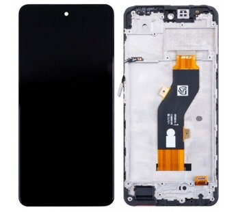 Дисплей для Infinix Hot 40i (X6528B) в рамке Черный - OR + набор инструментов и клей