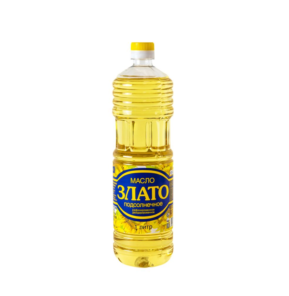 Злато Масло подсолнечное рафинированное, 1 л