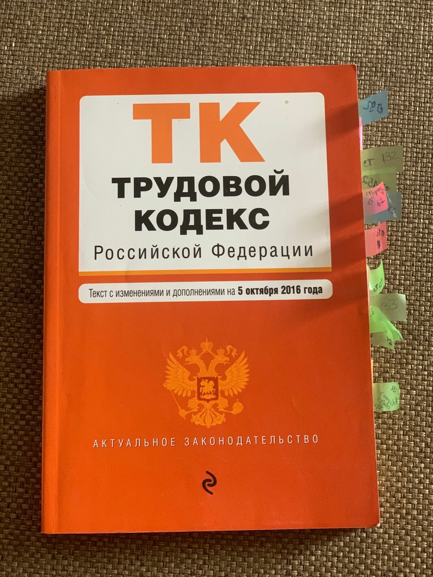 Трудовой Кодекс РФ, Актуальное законодательство