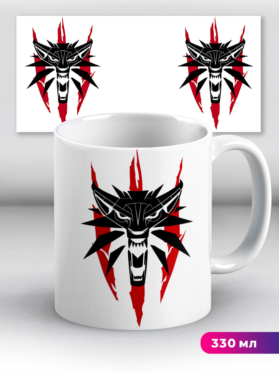 Кружка Witcher III Ведьмак 3 Медальон