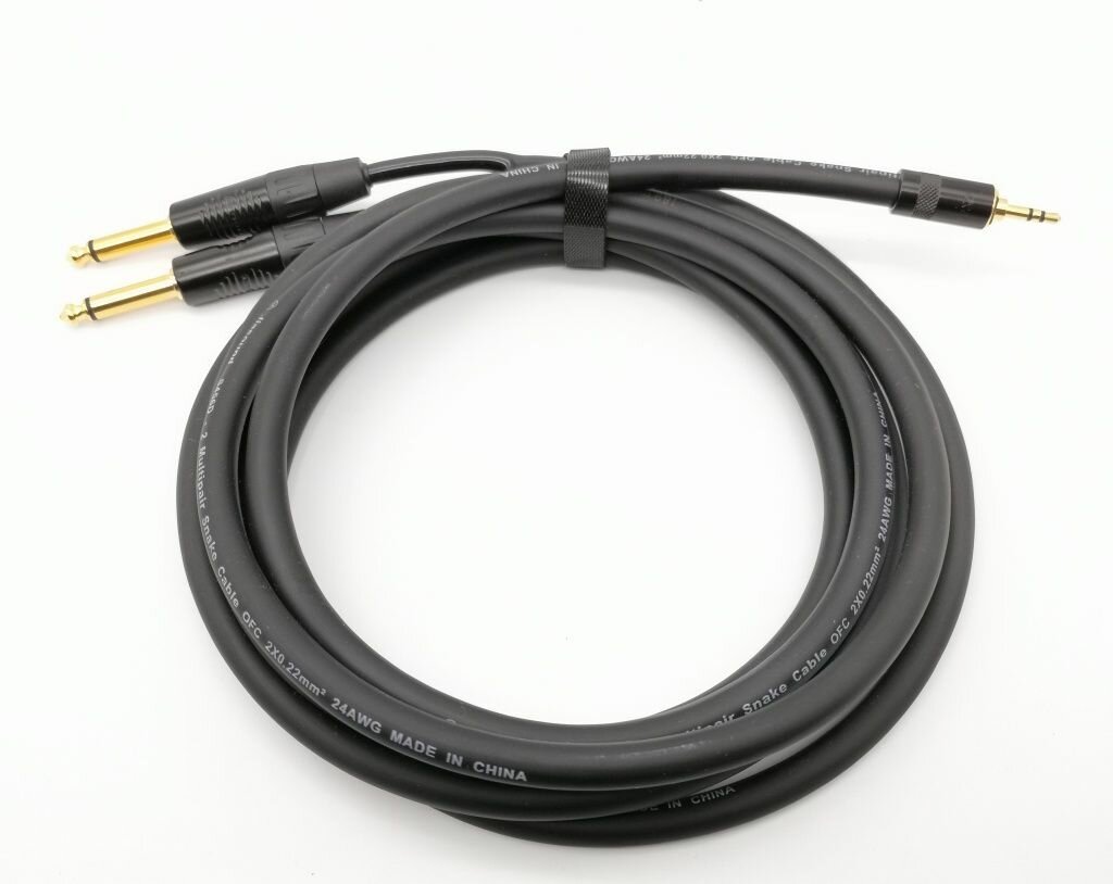 E52-3,5-2J-0700-0 Кабель аудио 3.5-2х6.3мм, 7м, ZZcable