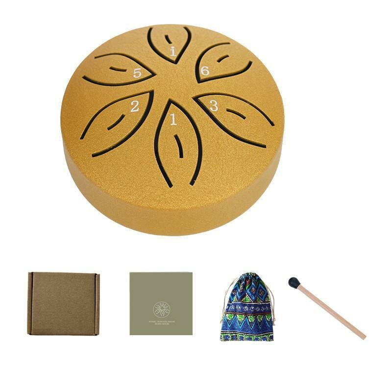 Барабан , 7.9 см 6 нот музыкальный инструмент / расслабляющий барабан для медитации