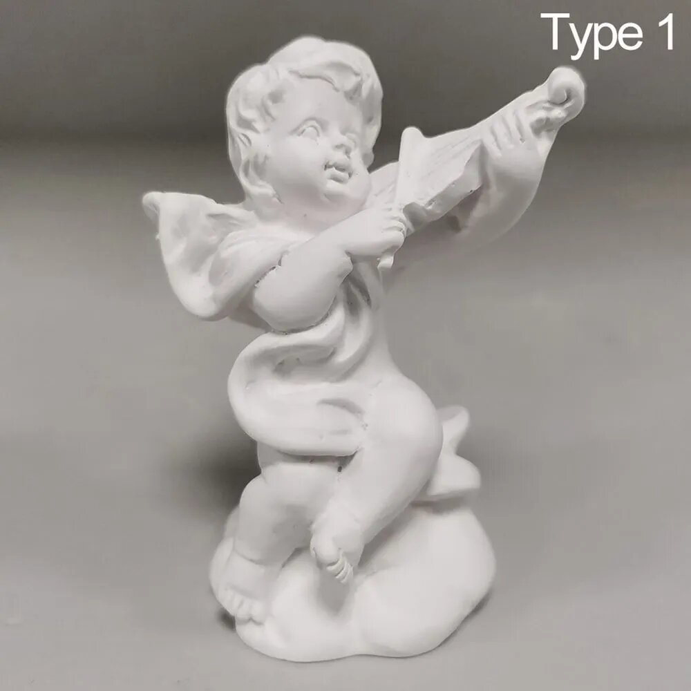 Фигурка декоративная Скрипичный ангел, высота 7 см